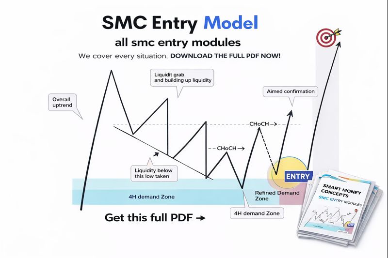 ICT + SMC Trading Entry Blueprint (Beginner to Intermediate)